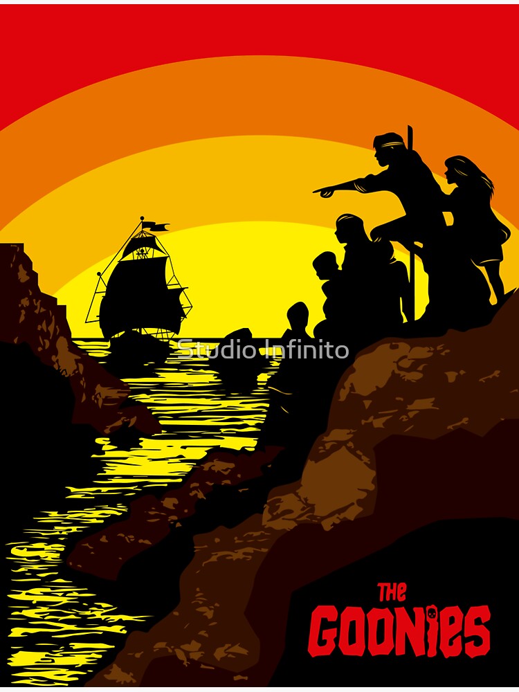 "Goonies" Sticker for Sale by studioinfinito | Redbubble