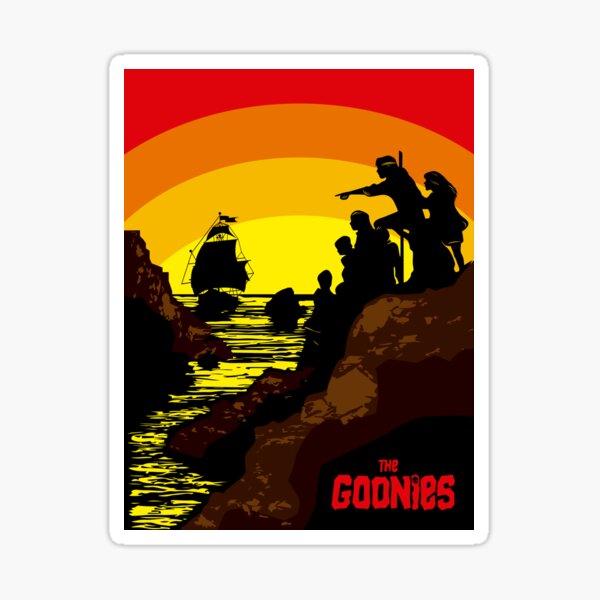 "Goonies" Sticker for Sale by studioinfinito | Redbubble
