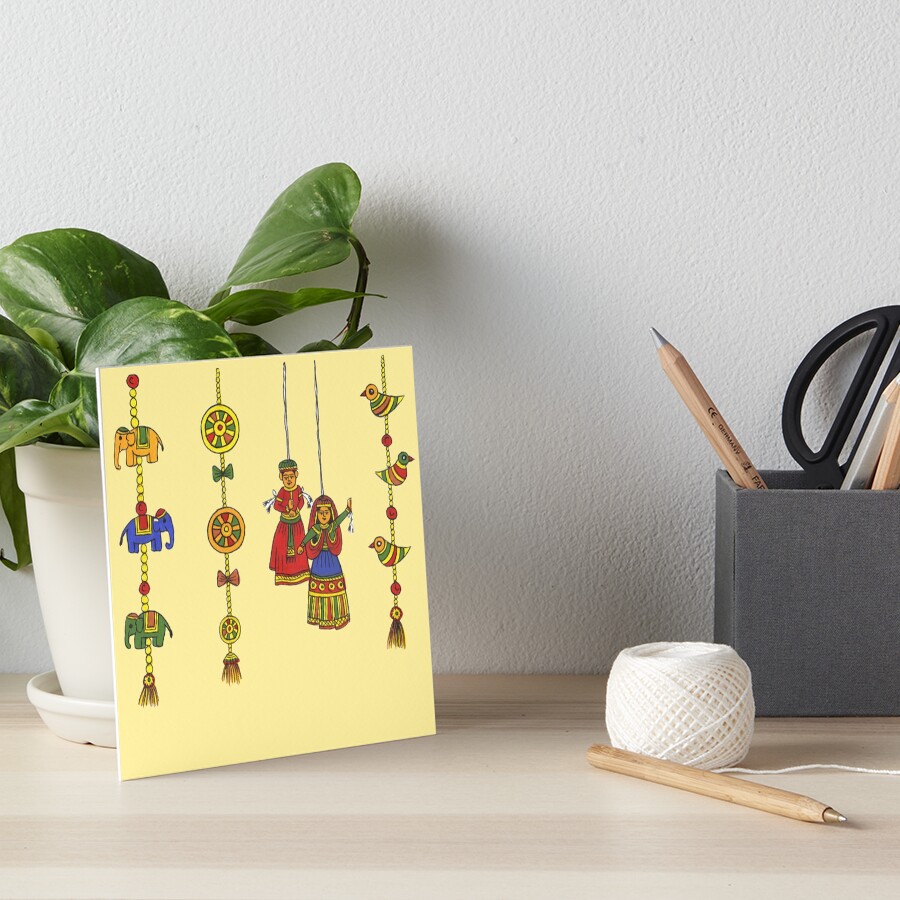 "Decoration with Rajasthani phad painting, wall hanging design ...