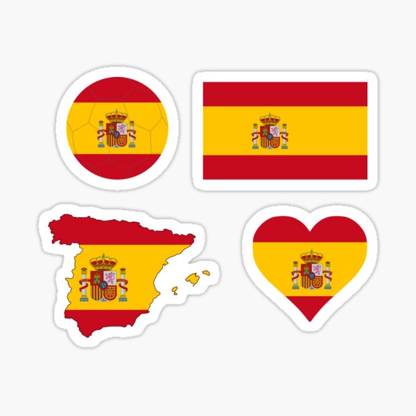 "Spain Flag Map" Sticker for Sale by lilyandart | Redbubble