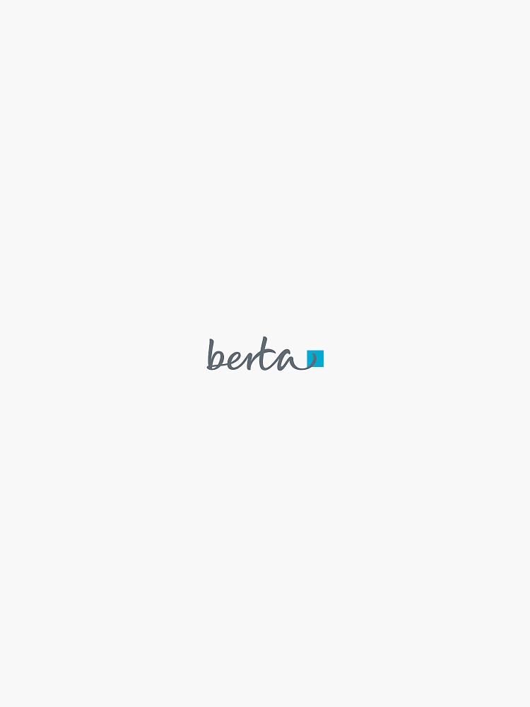 "Berta Cursive" Sticker for Sale by A-T-L-A-S- | Redbubble
