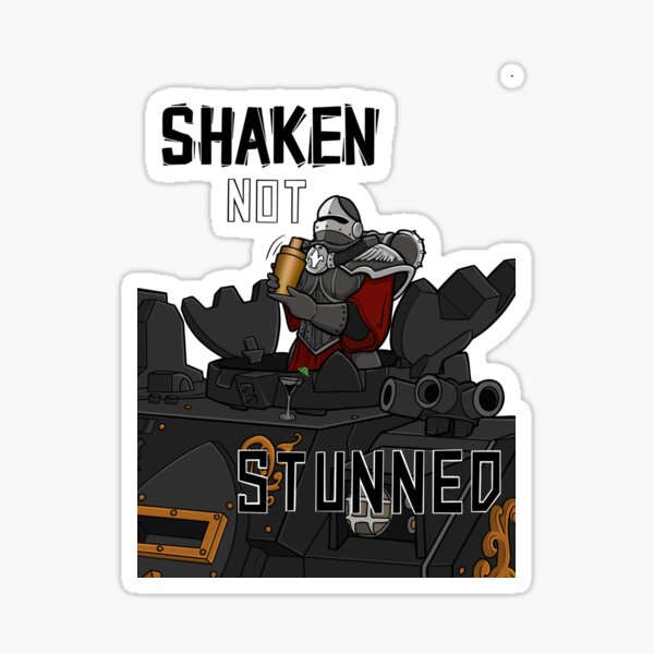 "Crew Shaken, not Stunned " Sticker for Sale by Galadriart | Redbubble