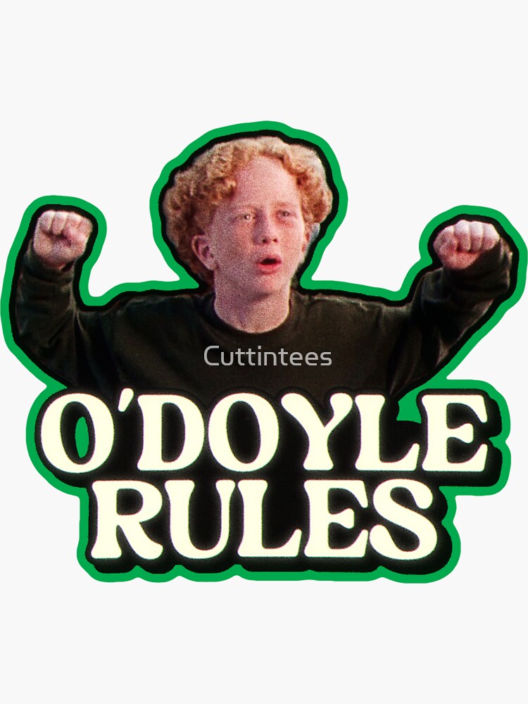 "O’Doyle Rules / Billy Madison" Sticker for Sale by Cuttintees | Redbubble