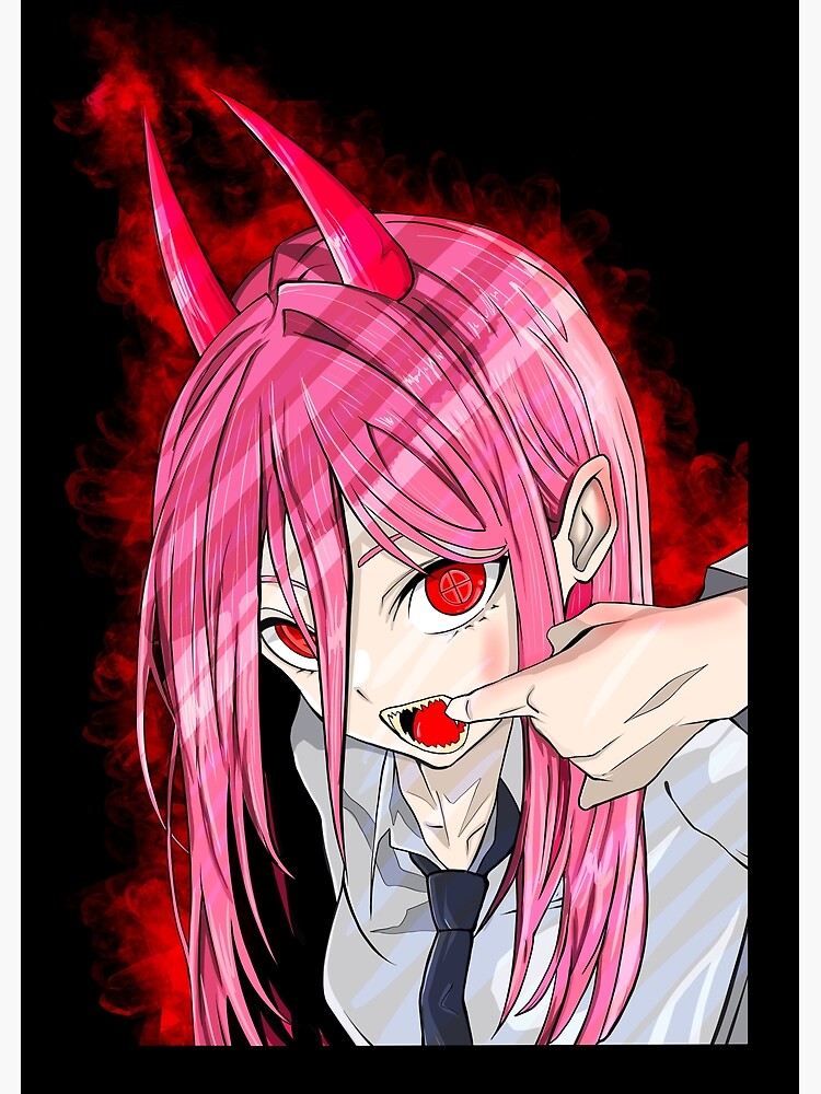 "Chainsaw man power fan art" Poster for Sale by Kit-Kat-2020 | Redbubble