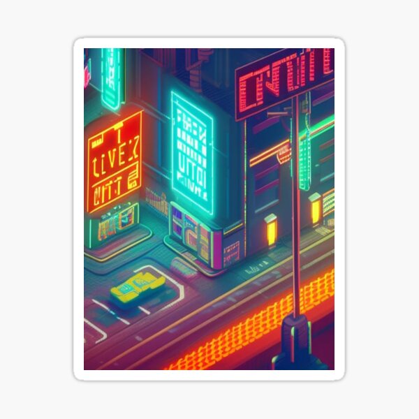 "Corner Shop" Sticker for Sale by AIArtizt | Redbubble