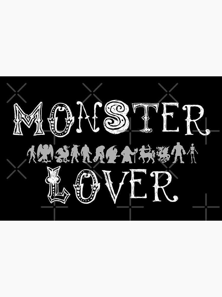 "Monster Lover" Sticker for Sale by mrsamuelson | Redbubble