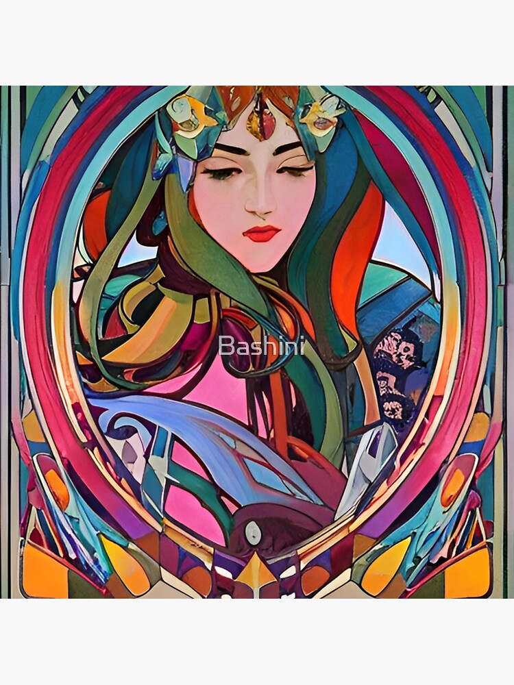 "Retro Abstract Multi Colour Pattern" Sticker for Sale by Bashini ...