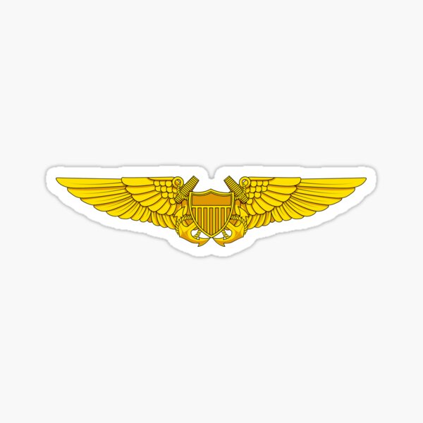 "Naval Flight Officer Wings" Sticker for Sale by StickerSteves | Redbubble
