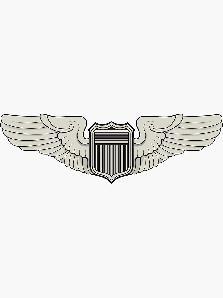 "Air Force Pilot Wings" Sticker for Sale by StickerSteves | Redbubble