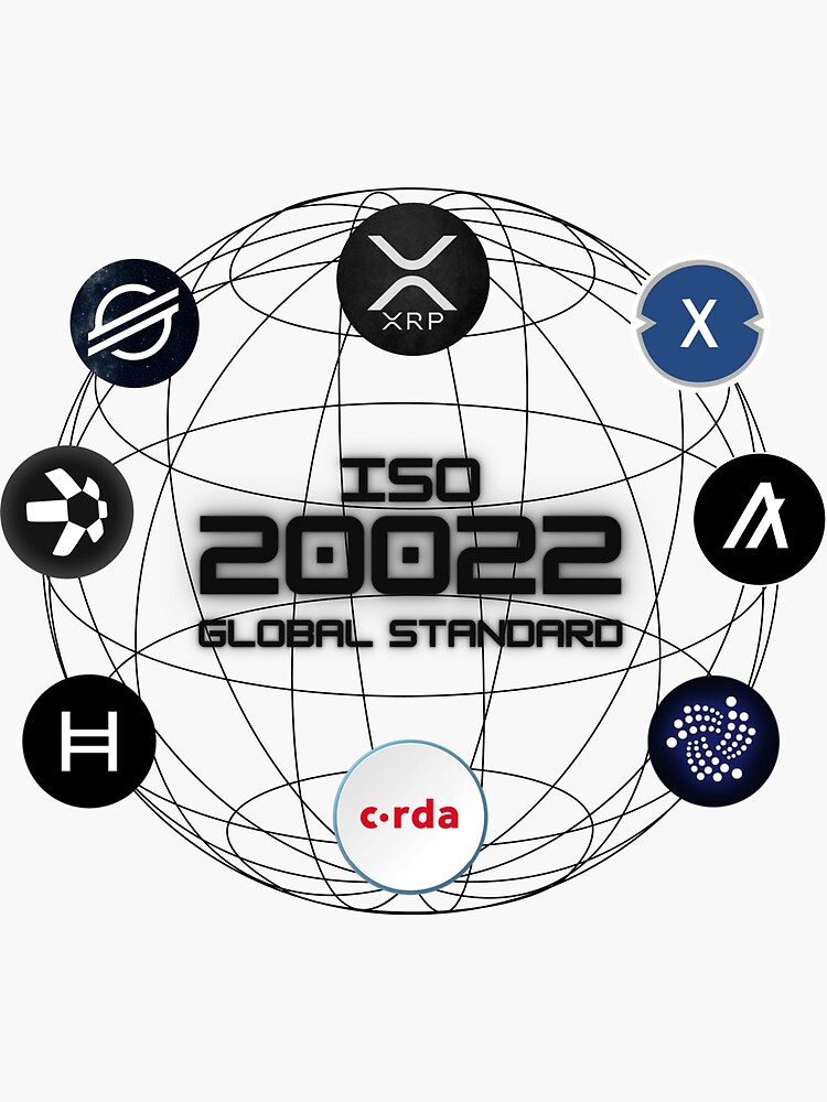 Pegatina for Sale con la obra «ISO 20022: Estándar mundial» de CapnDale ...