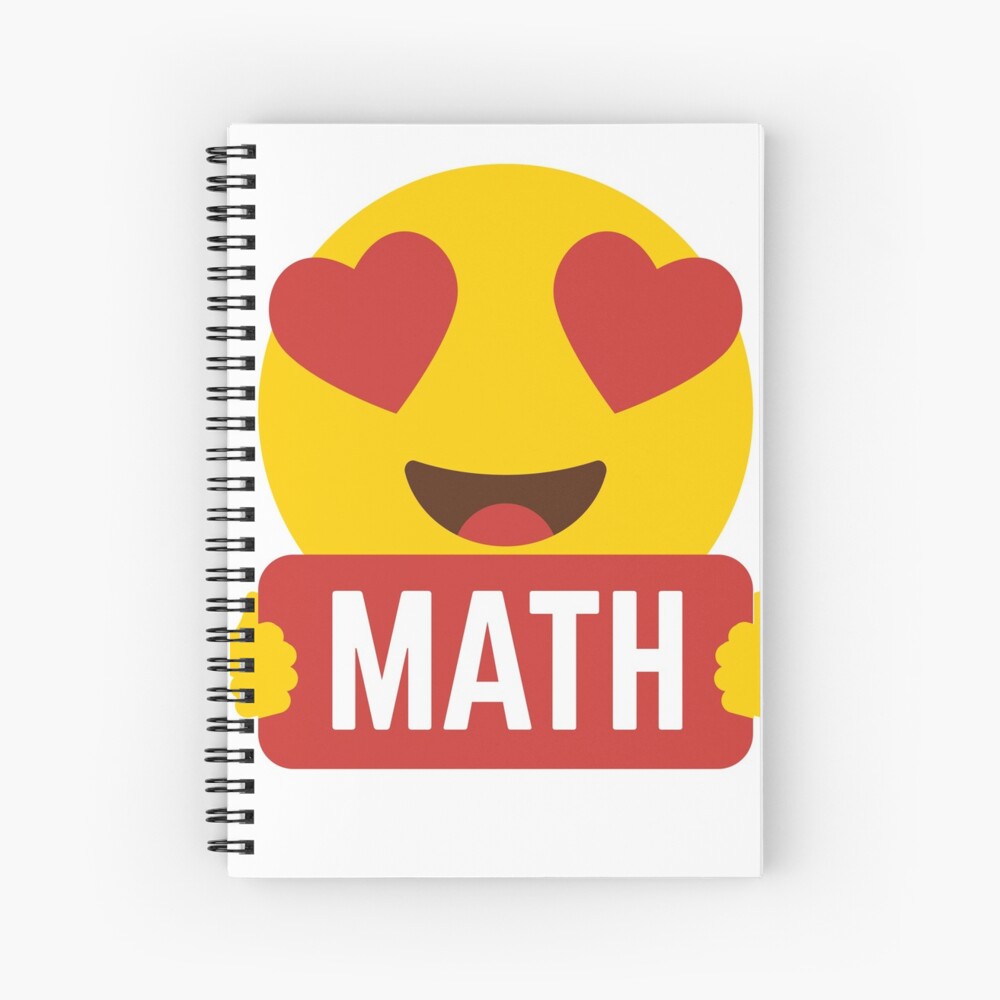 "I love MATH MATHLETE Heart Eye Emoji Emoticon Funny MATH MATHLETE ...