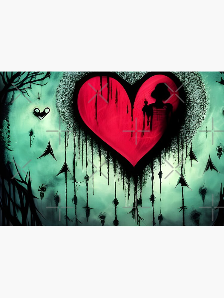 "Gothic Valentines 18" Sticker for Sale by Petalglassjade | Redbubble