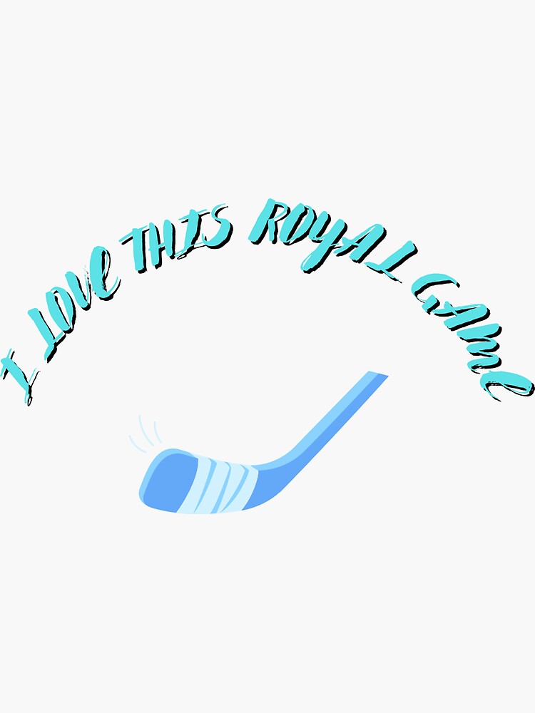 " Hockey Inspires Me" Sticker for Sale by designforum1968 | Redbubble