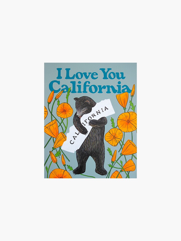 "I Love California" Sticker for Sale by radtastictaylor | Redbubble