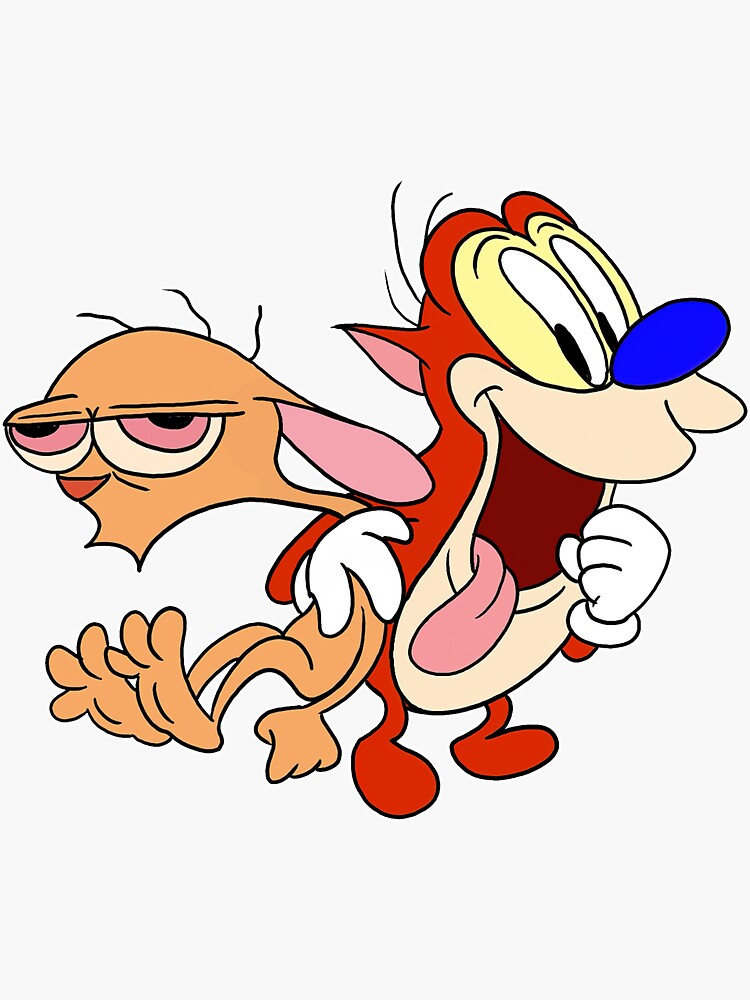 "Ren Stimpy Friends" Sticker for Sale by DAnnaMcCall | Redbubble