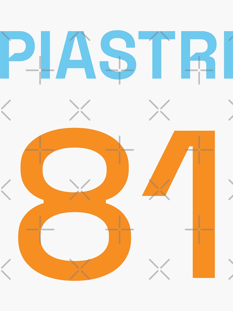"Oscar Piastri 81" Sticker for Sale by demhan | Redbubble