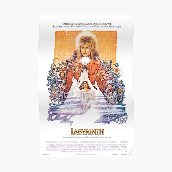 "1986 Labyrinth Movie Poster" Poster for Sale by Osumarts | Redbubble