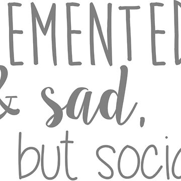 "breakfast club - demented & sad" Sticker for Sale by malibusmile ...