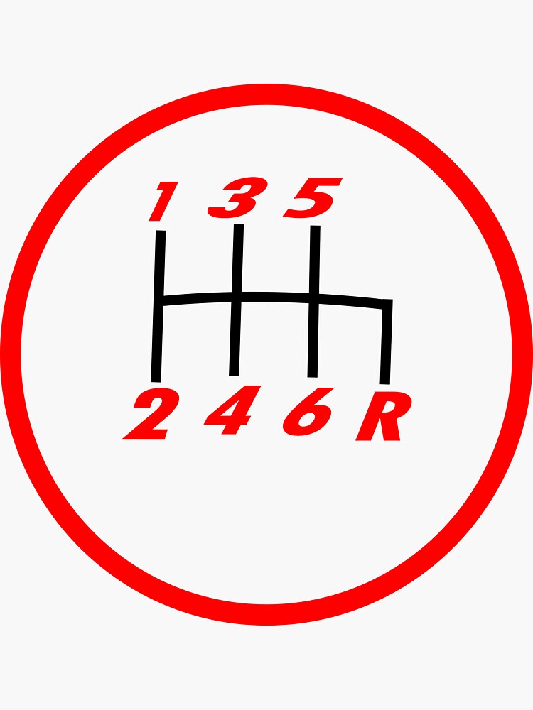 "6 Speed - Six Speed" Sticker for Sale by BL3Designco | Redbubble