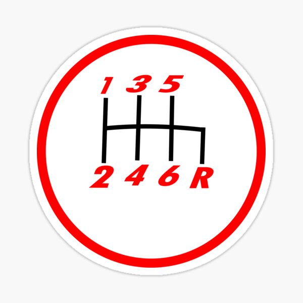 "6 Speed - Six Speed" Sticker for Sale by BL3Designco | Redbubble