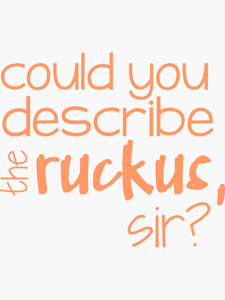 "breakfast club - ruckus" Sticker for Sale by malibusmile | Redbubble