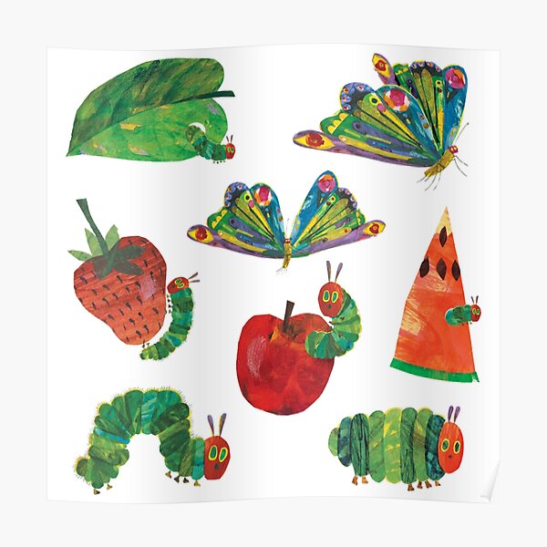 "The Very Hungry Caterpillar" Poster for Sale by UnderOneSky | Redbubble