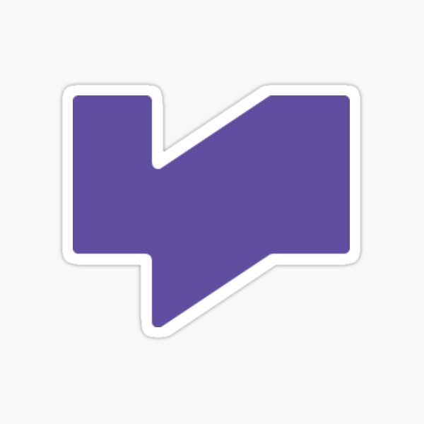 "Purple Logo" Sticker for Sale by Konversational | Redbubble