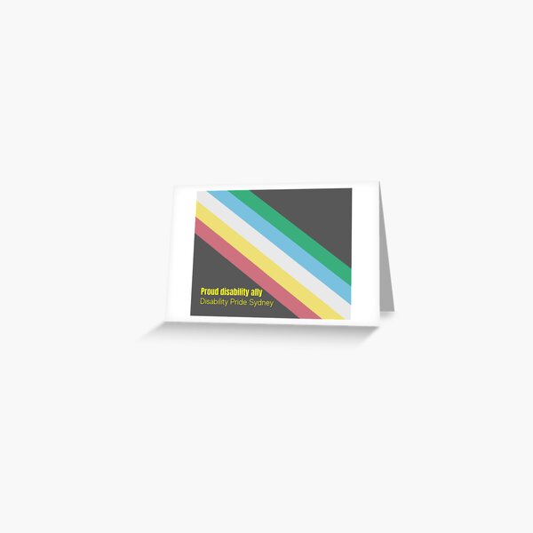 "Disability pride ally sticker" Greeting Card for Sale by DisabledPride ...