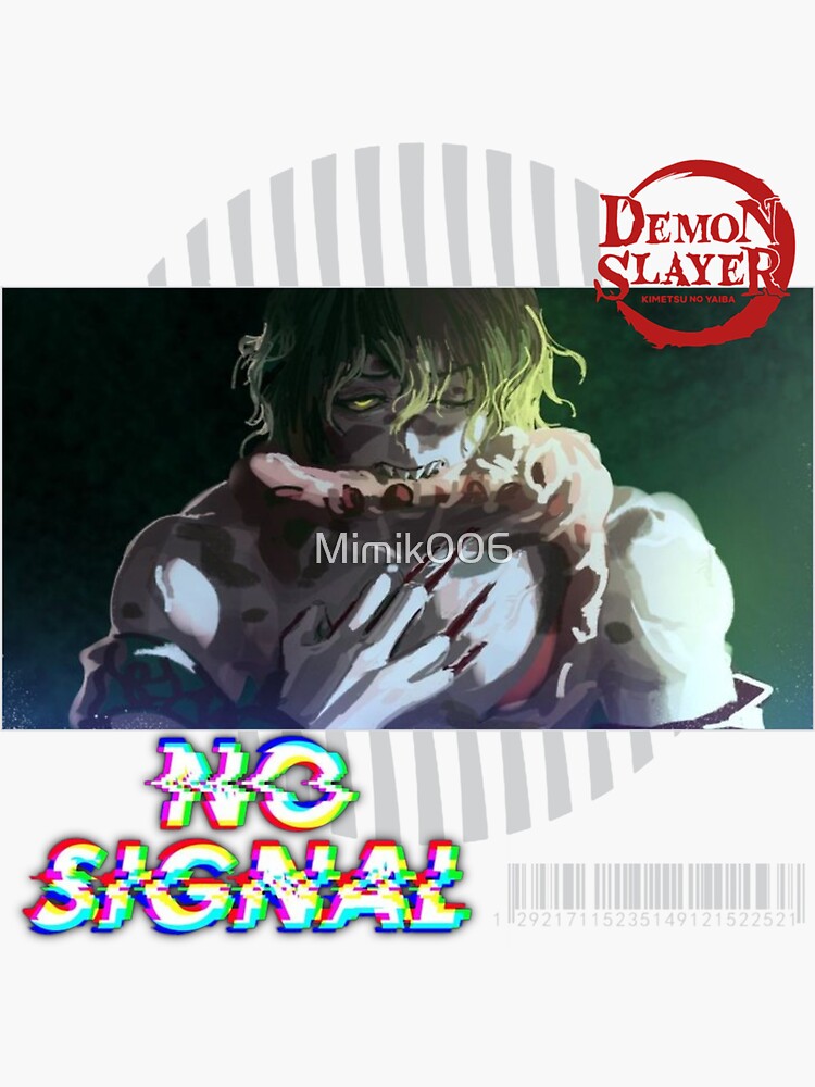 "No signal gyutaro" Sticker for Sale by Mimik006 | Redbubble