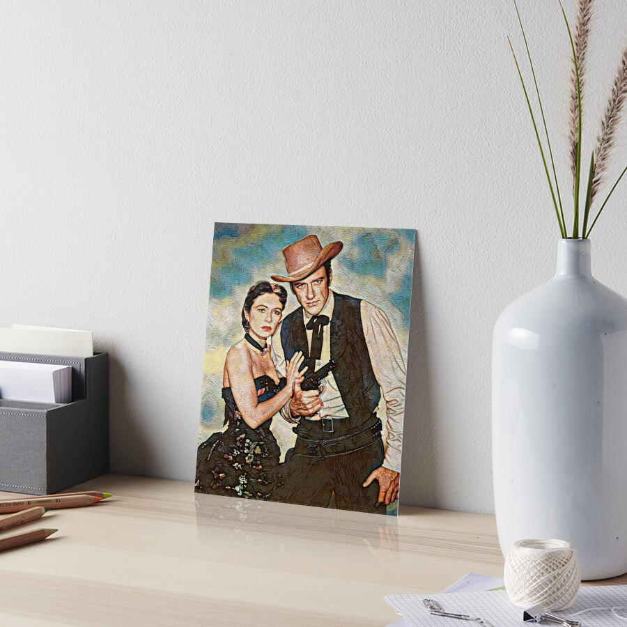 "Gunsmoke - Marshall Dillon and Miss Kitty - Ages Past" Art Board Print for Sale by deusrex007 ...