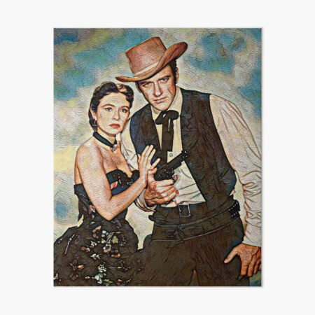 "Gunsmoke - Marshall Dillon and Miss Kitty - Ages Past" Art Board Print for Sale by deusrex007 ...