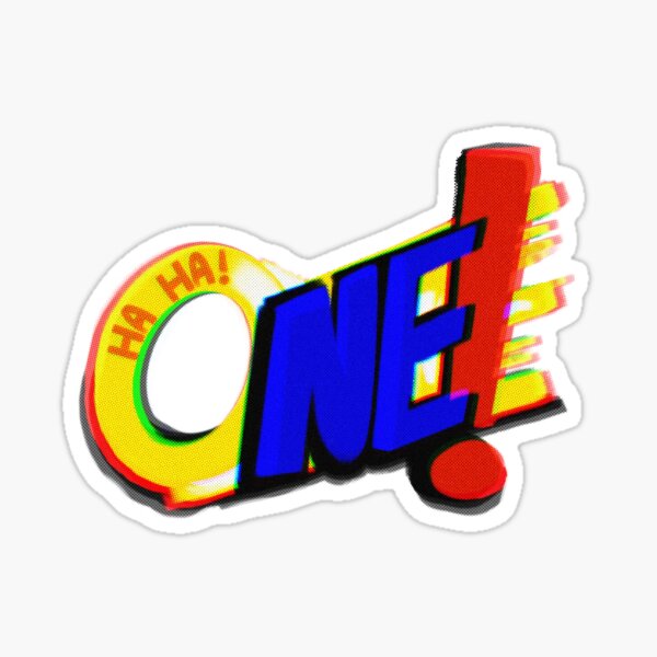 "Sonic Fandub haha one quote" Sticker for Sale by deevgart | Redbubble