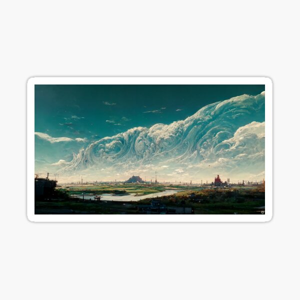 "Waves" Sticker for Sale by RicoInStudios | Redbubble