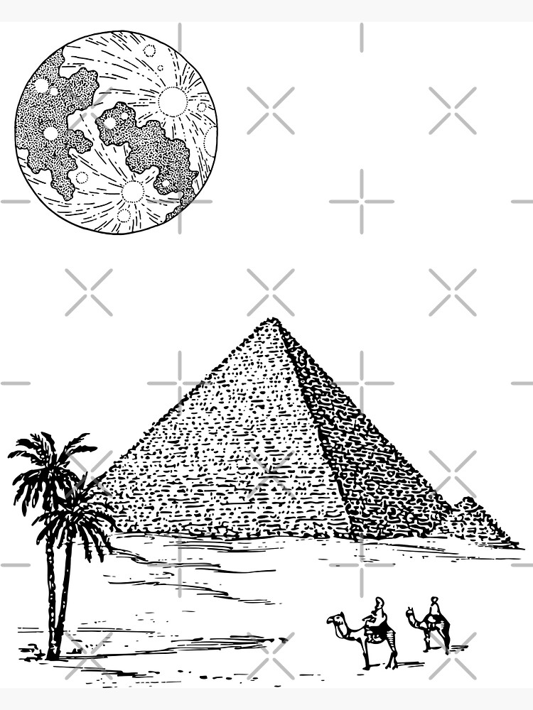 "Pyramid " Sticker for Sale by santarantino | Redbubble