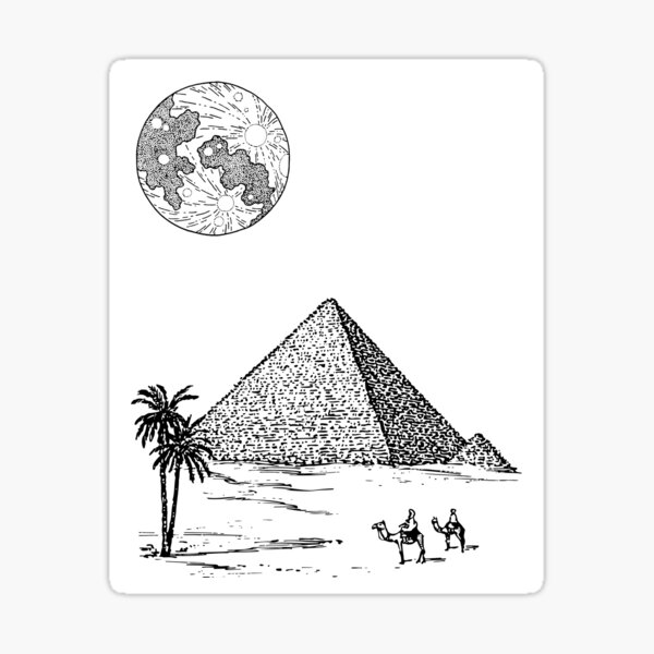 "Pyramid " Sticker for Sale by santarantino | Redbubble