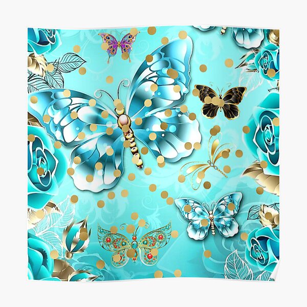 "Bling butterflies , nature, wildlife " Poster for Sale by Lessonsprint ...
