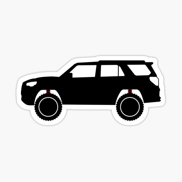 "4Runner (Metallic Black)" Sticker for Sale by MaseRiley99 | Redbubble
