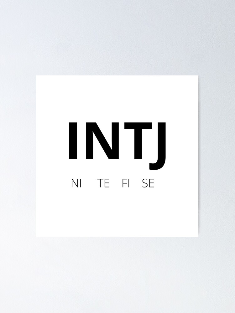 "INTJ DESIGN " Poster for Sale by khnifssa | Redbubble