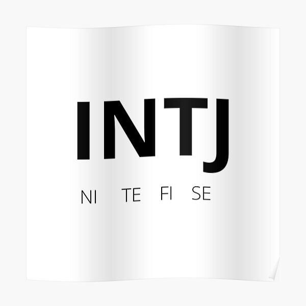 "INTJ DESIGN " Poster for Sale by khnifssa | Redbubble