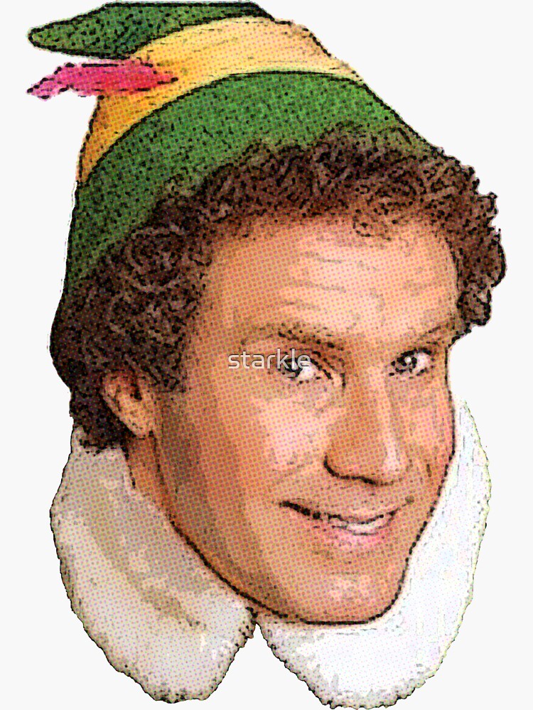 "Buddy the Elf / Will Ferrell / Christmas Movie " Sticker for Sale by ...