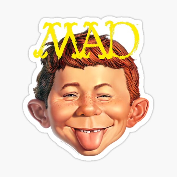 "Mad Magazine Absolutely Mad" Sticker for Sale by fail22saqo | Redbubble