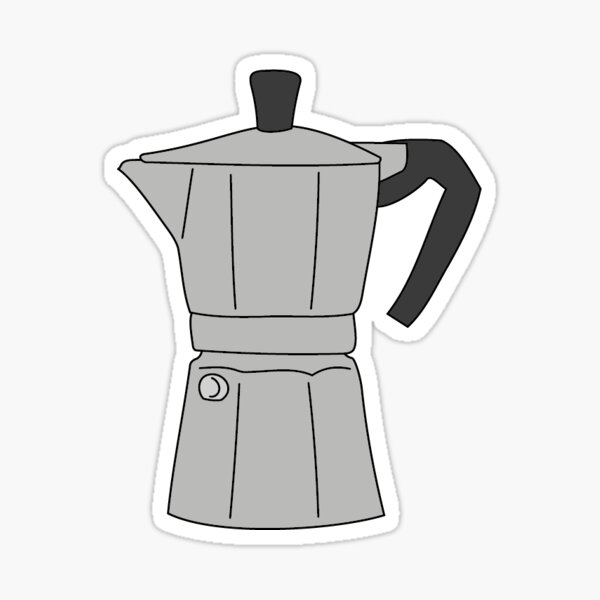 "Iconic Coffee Maker" Sticker for Sale by altrodesign | Redbubble