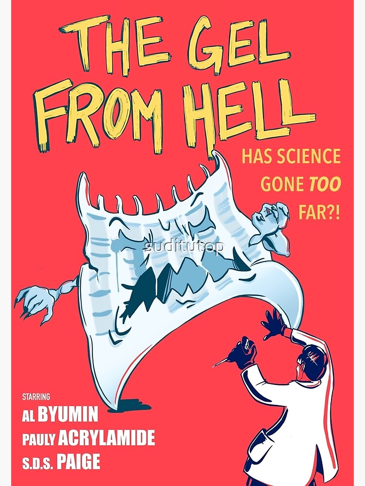"The gel from hell" Poster for Sale by suditutop | Redbubble