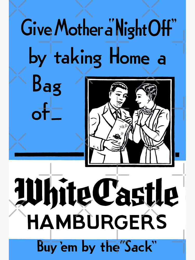 "White Castle - 1930's poster" Sticker for Sale by jaywinston | Redbubble