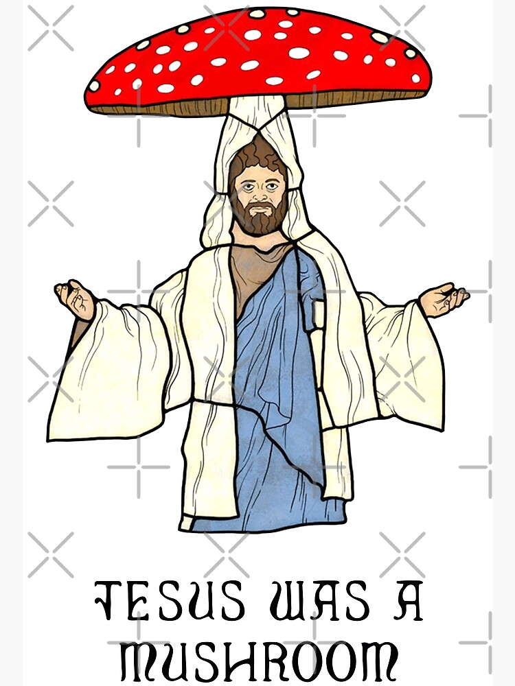 "Jesus Was A Mushroom" Poster for Sale by AnthonyAllen88 | Redbubble
