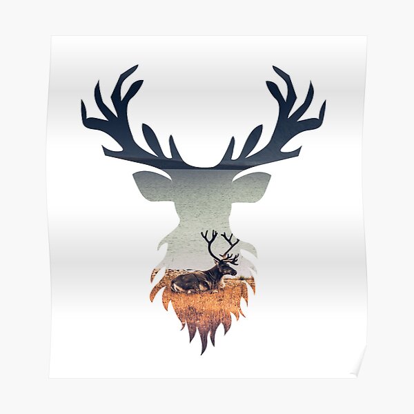 "Reindeer" Poster for Sale by Ghazal-art | Redbubble