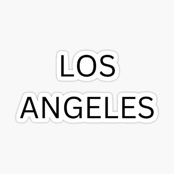 "los angeles" Sticker for Sale by nikolaiart | Redbubble