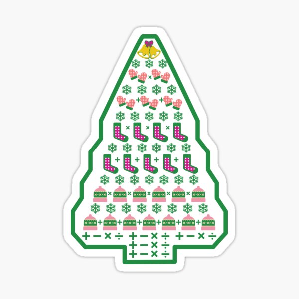 "Math teacher Christmas" Sticker for Sale by Think4Prints | Redbubble