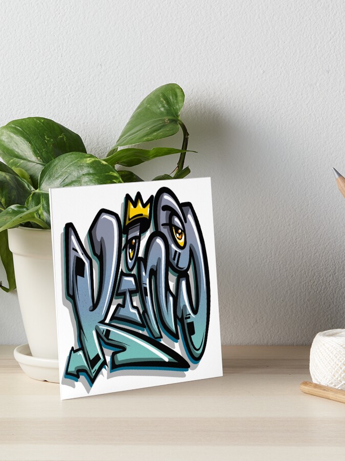 "King Graffiti" Art Board Print for Sale by Graffitidesign | Redbubble