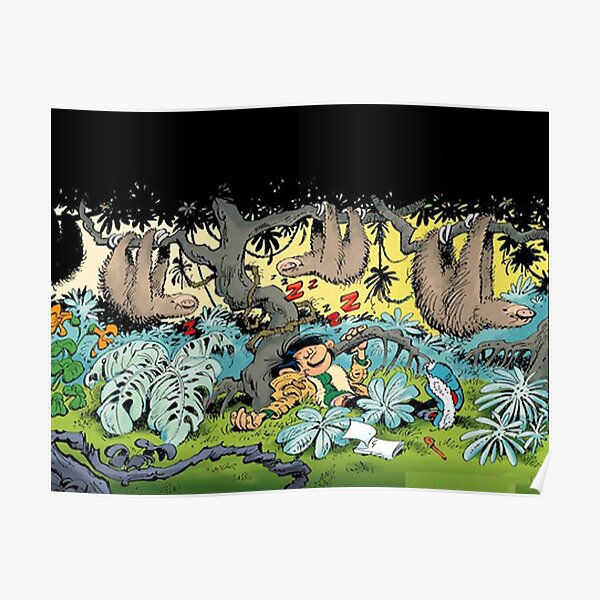 "Gaston Lagaffe" Poster for Sale by Be-Funny10 | Redbubble